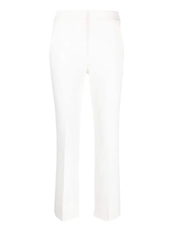 Peserico High-waist Straight-leg Trousers - White