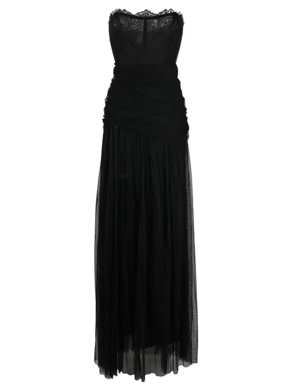ANA RADU Corset-style Maxi Dress - Black