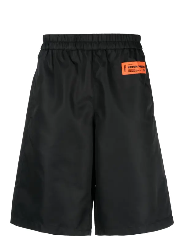 Heron Preston Ex-ray Logo-patch Shorts - Black