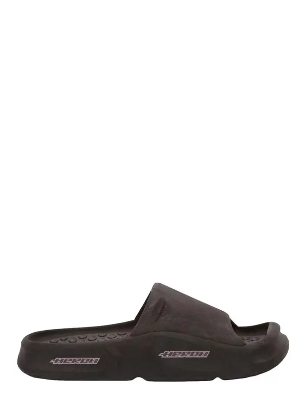 Heron Preston Moulded Flat Slides - Black