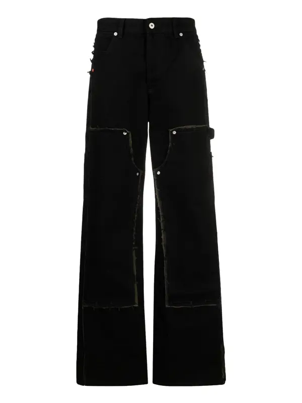 Heron Preston Rebuilt Wide-leg Carpenter Jeans - Black