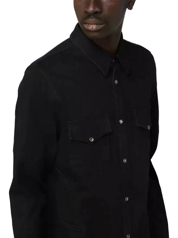 Alexander McQueen Denim Shirt - Black