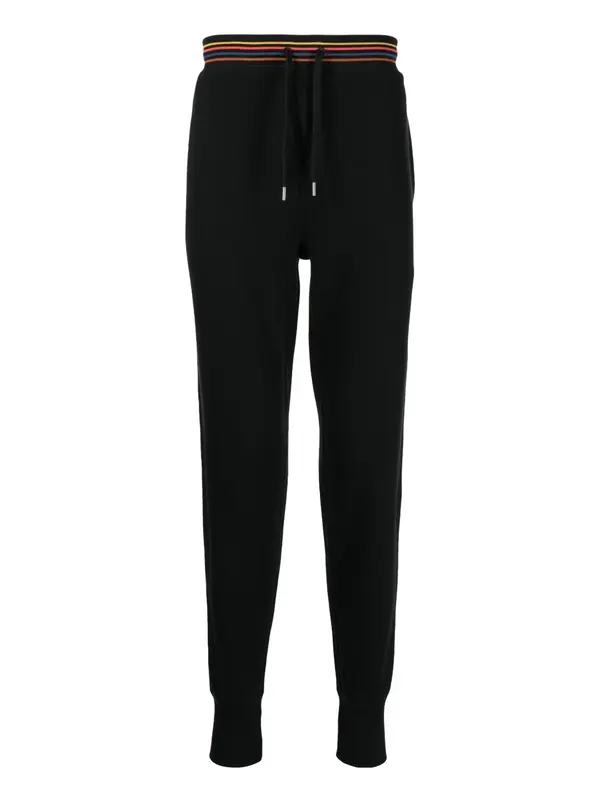 Paul Smith Stripe-trim Track Pants - Black