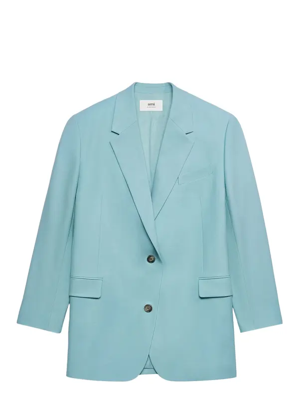 Ami Oversize Single-breasted Blazer - Blue