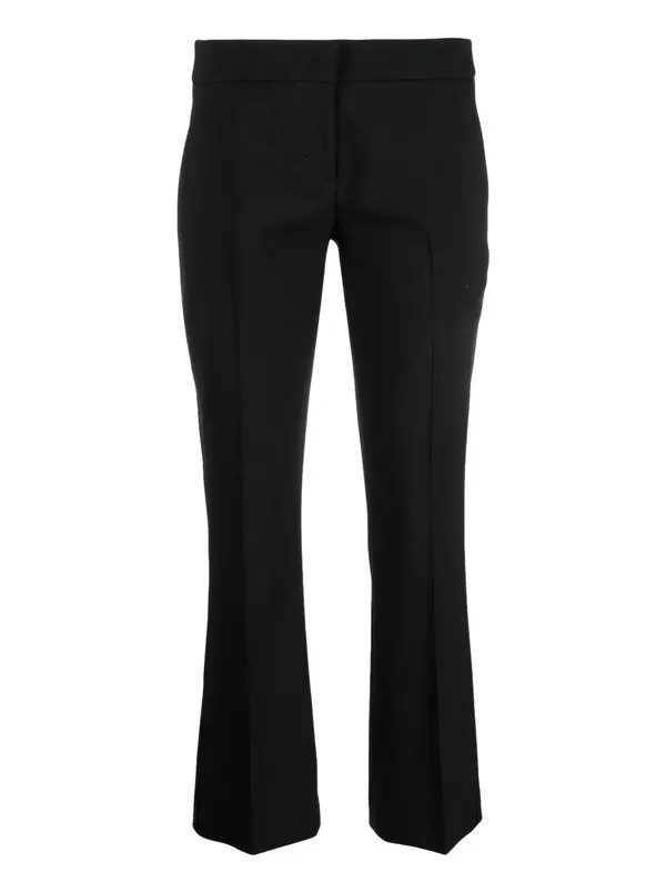 Blumarine Low-rise Cropped Trousers - Black