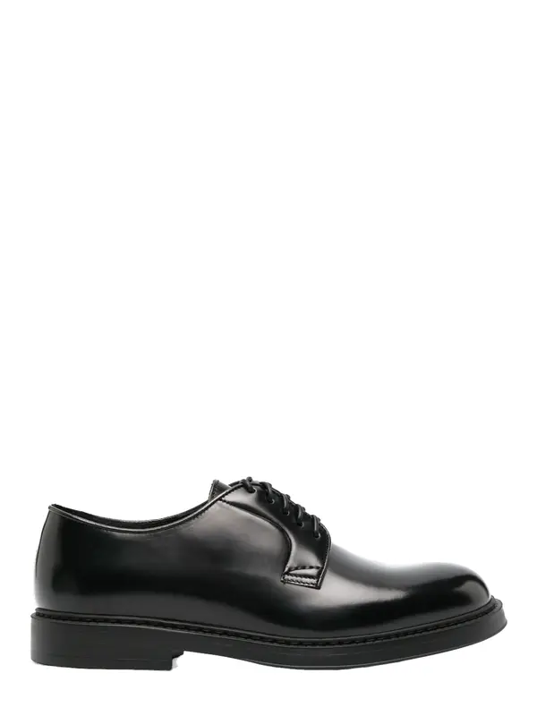 DOUCAL'S Leather Derby Shoes - Black