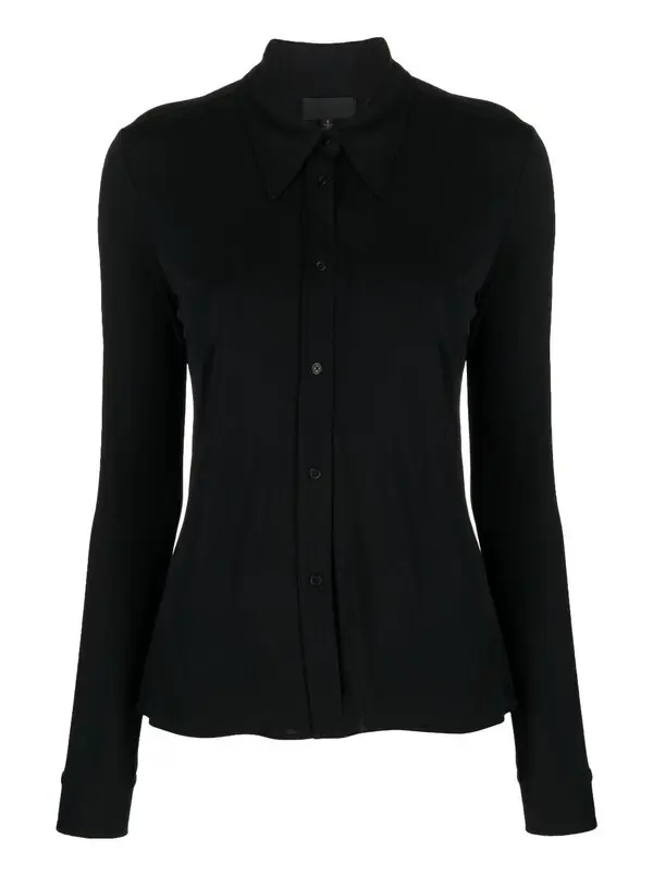 NILI LOTAN Celestine Buttoned Shirt - Black