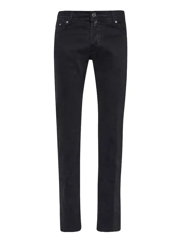 Kiton Mid-rise Straight Jeans - Black