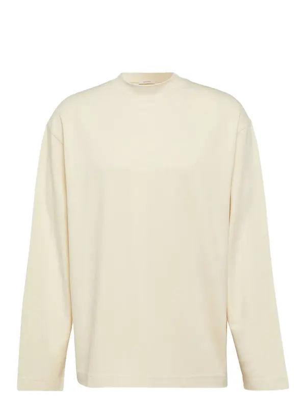 LEMAIRE Mock-neck Jersey Pullover - White