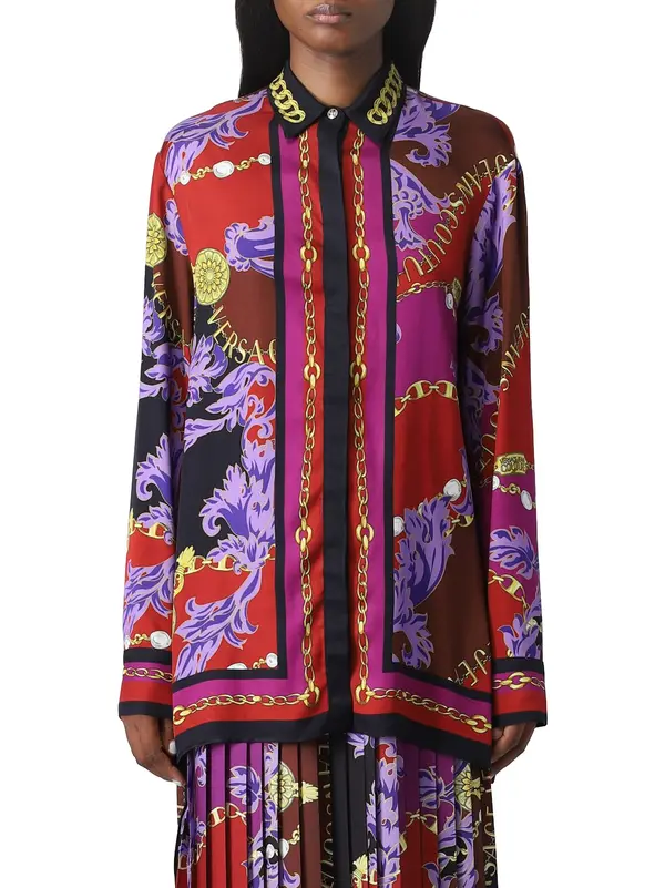 Versace Printed Viscose Shirt - Multicolor