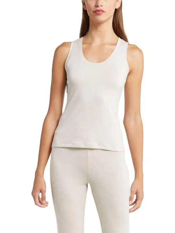 Honeydew Intimates Unplugged Tank - Oatmeal Heather