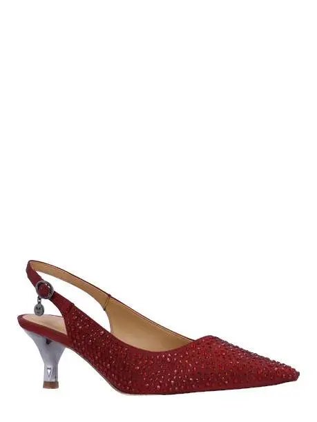 J. Reneé Ferryanne Slingback Pumps - Burgundy