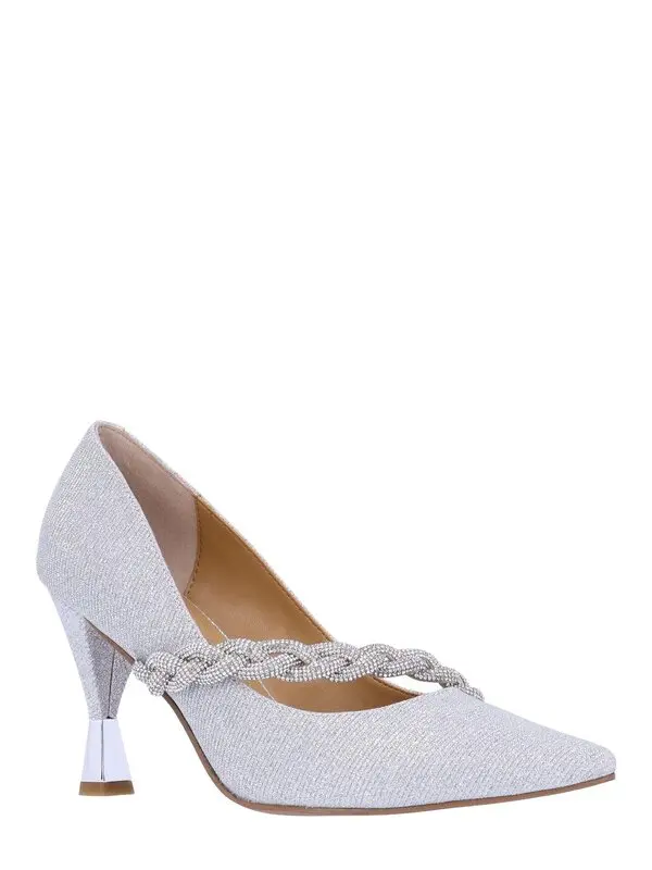 J. Reneé Nyomee Pointed Toe Pump - Silver
