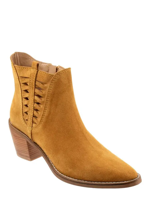 BUENO Veronika Bootie - Mustard Suede