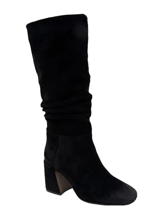 Gentle Souls By Kenneth Cole Iman Slouch Boots - Black Suede
