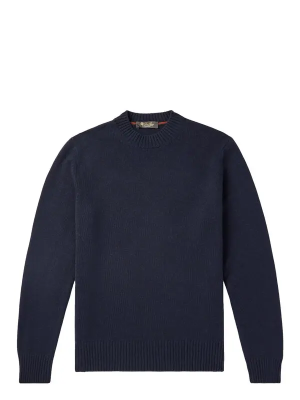 Loro Piana Parksville Baby Cashmere Sweater - Blue