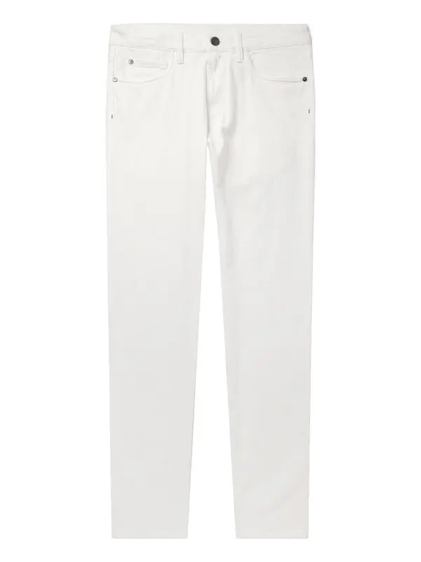 Loro Piana New York Slim-fit Straight-leg Jeans - White