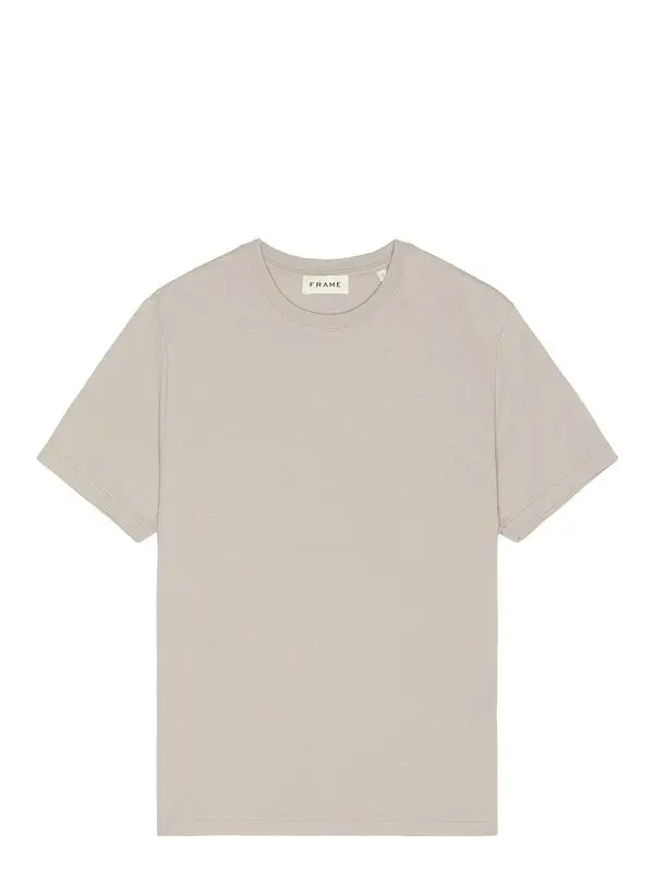 FRAME Duo Fold Tee In Grey - Cloud Grey