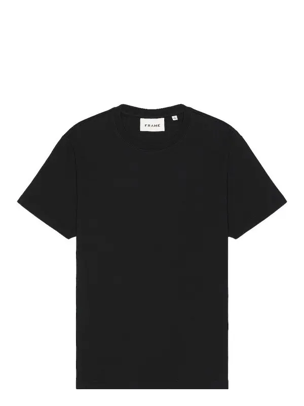 FRAME Duo Fold Tee In Grey - Noir