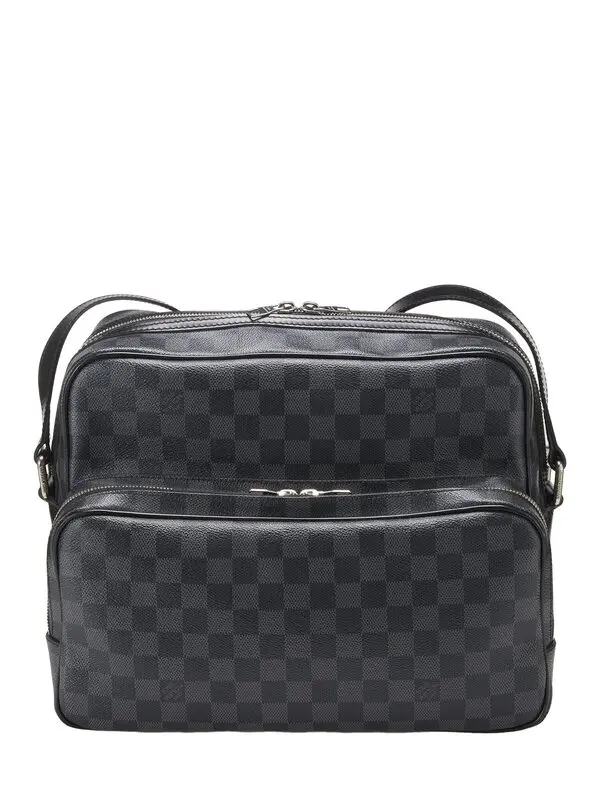 LOUIS VUITTON Damier Graphite Ieoh Shoulder Bag - Black
