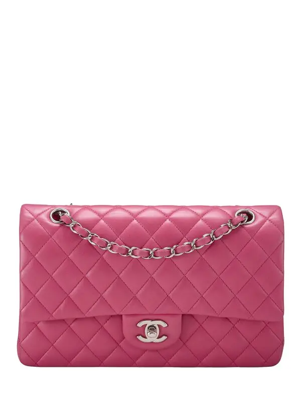 Chanel Quilted Lambskin Classic Double Flap - Pink