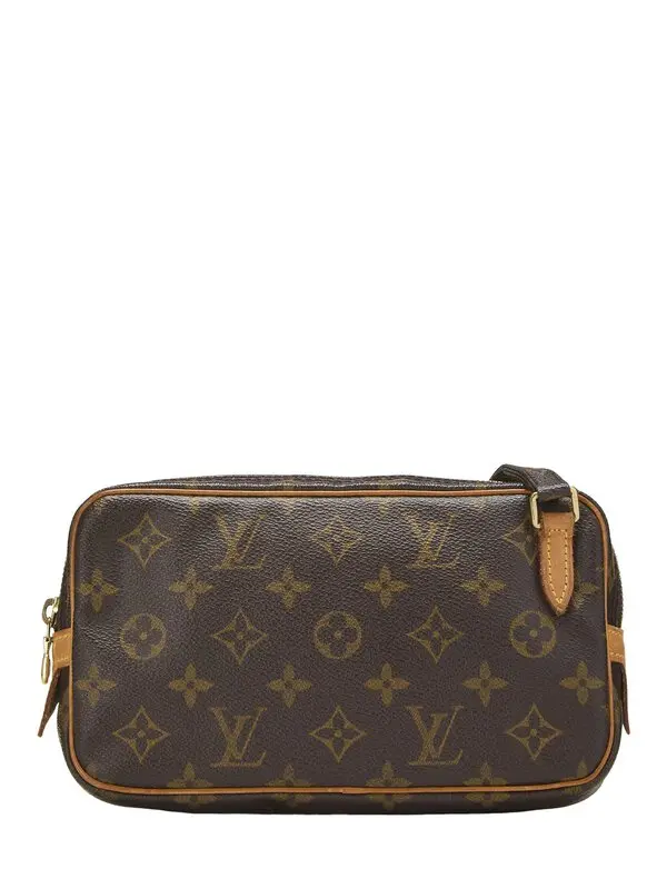 LOUIS VUITTON Monogram Canvas Pochette Marly Bandouliere - Brown