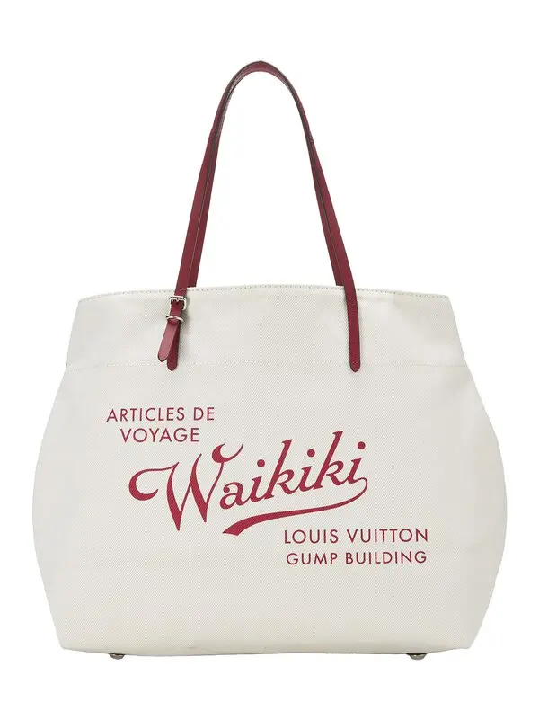 LOUIS VUITTON Waikiki Articles De Voyage Cabas Tote - White
