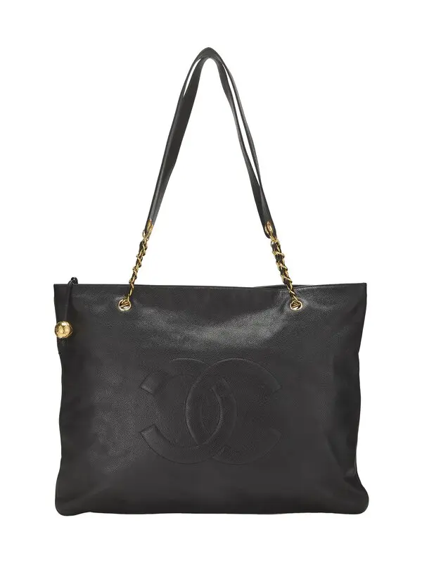 Chanel Caviar 'cc' Tote - Black