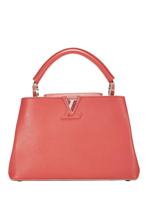 LOUIS VUITTON Capucines Mm Top Handle Bag - Pink