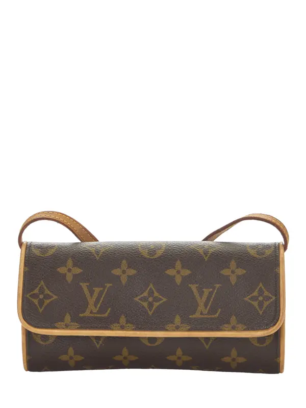 LOUIS VUITTON Monogram Canvas Pochette Twin - Brown