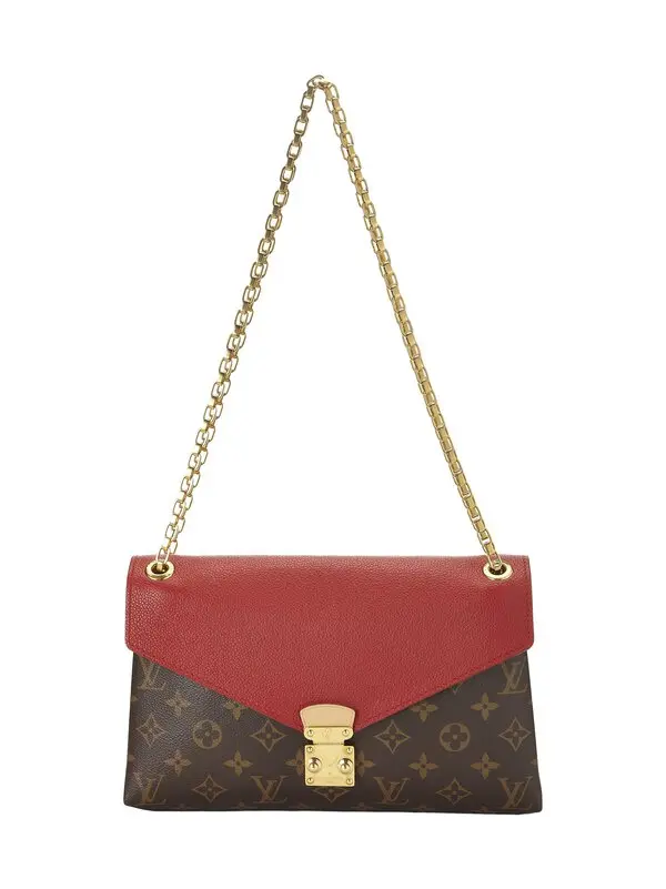 LOUIS VUITTON Monogram Canvas Pallas Chain Bag - Pink