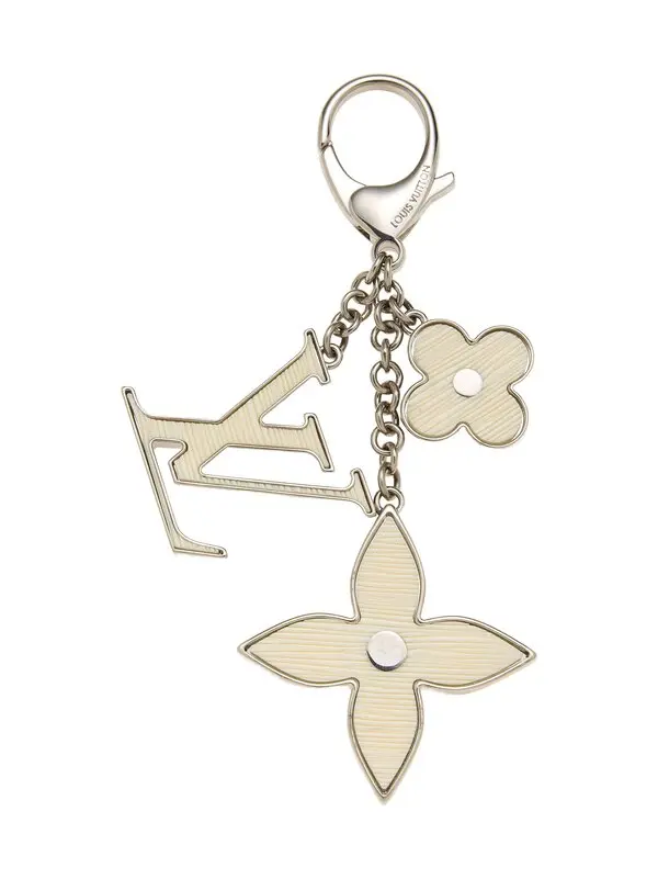 LOUIS VUITTON Fleur De Epi Bag Charm - White