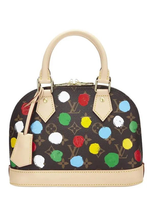 LOUIS VUITTON Yayoi Kusama X Monogram 3d Dots Alma - Brown