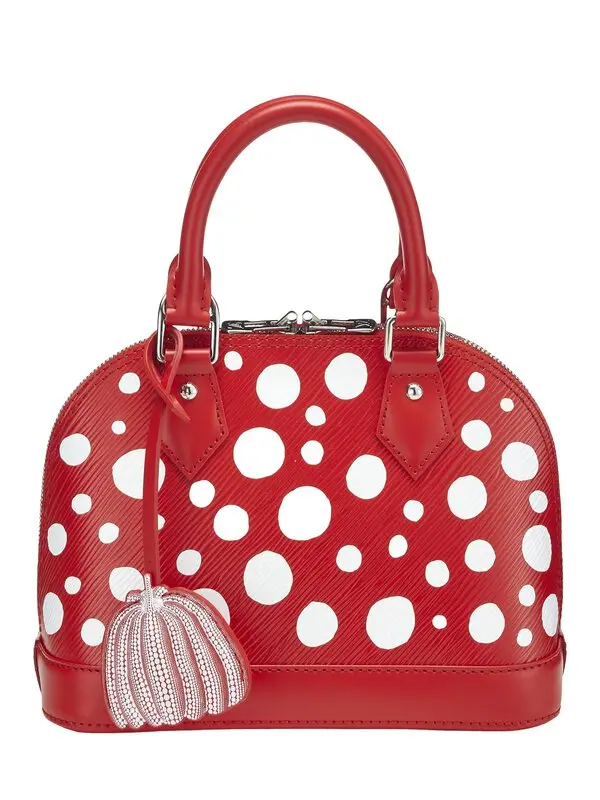 LOUIS VUITTON Yayoi Kusama X Epi Leather Infinity Dots Alma - Rouge Blanc