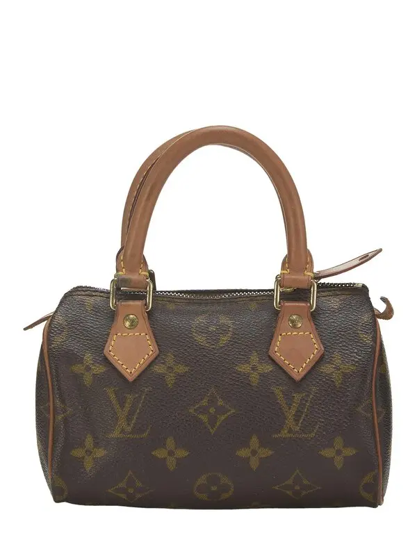 LOUIS VUITTON Monogram Hl Speedy Mini Handbag - Brown