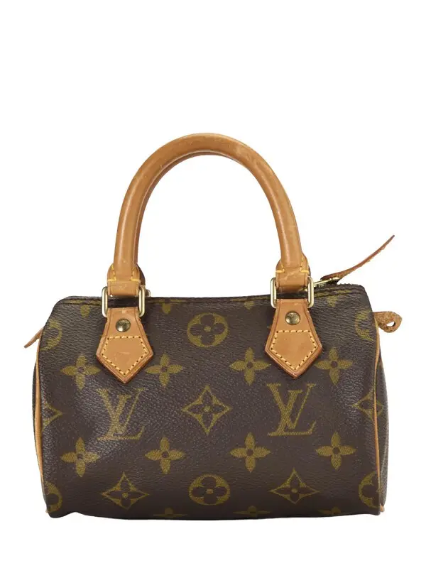 LOUIS VUITTON Monogram Hl Speedy Mini Handbag - Brown
