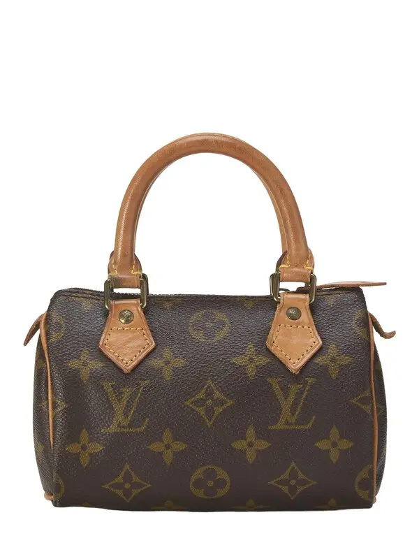 LOUIS VUITTON Monogram Hl Speedy Mini Handbag - Brown