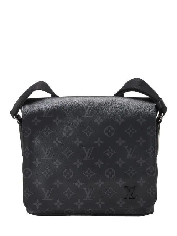 LOUIS VUITTON Monogram Eclipse District Nm Messenger Bag - Black