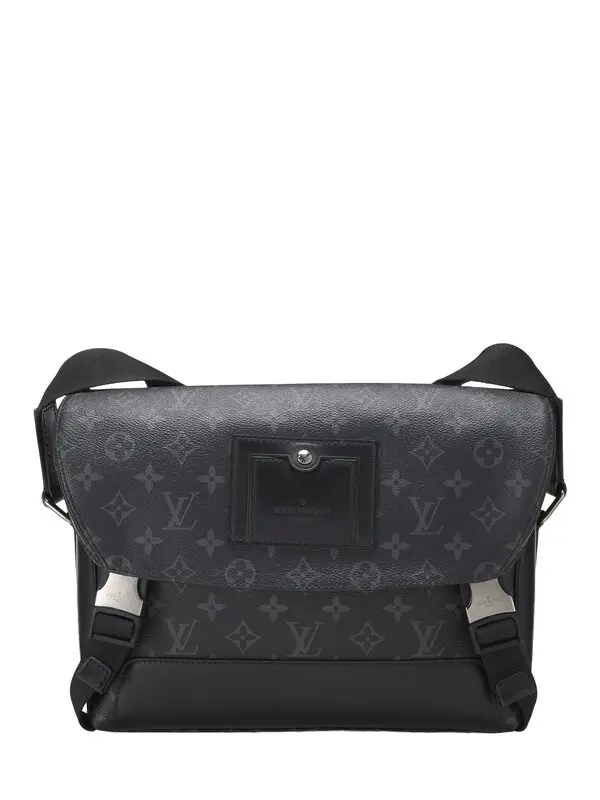 LOUIS VUITTON Monogram Eclipse Voyager Messenger - Black