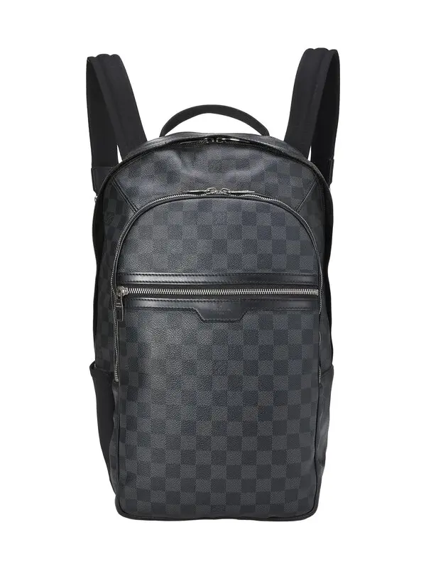 LOUIS VUITTON Damier Graphite Michael Backpack - Black