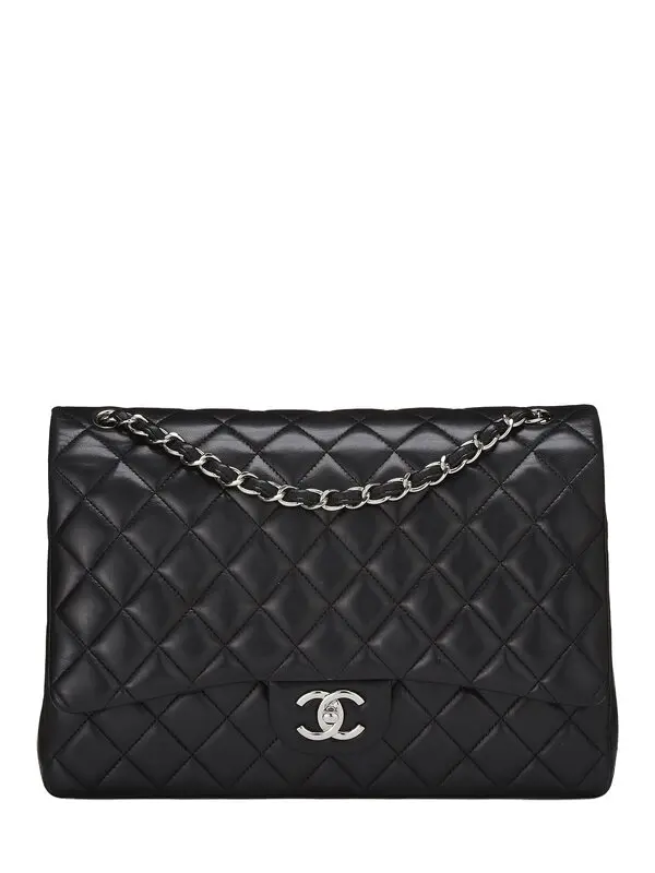 Chanel Quilted Lambskin Classic Flap Bag - Black