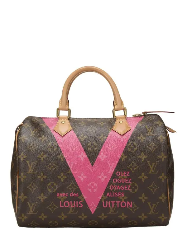 LOUIS VUITTON Monogram V Speedy 30 - Pink
