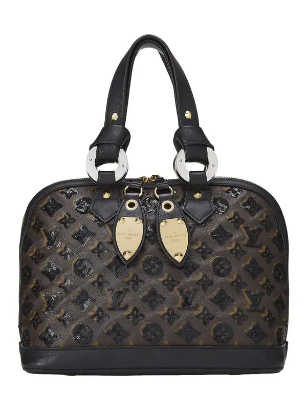LOUIS VUITTON Monogram Eclipse Alma - Black