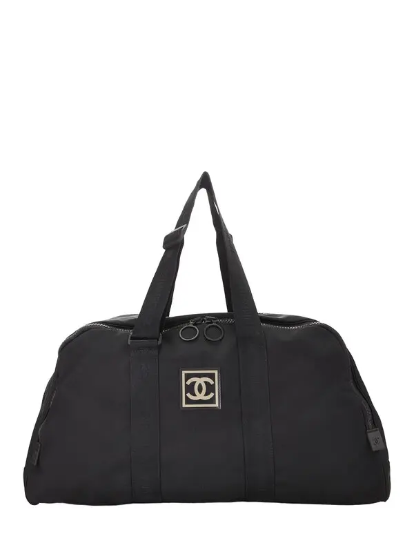 Chanel Canvas Sportline Duffle - Black