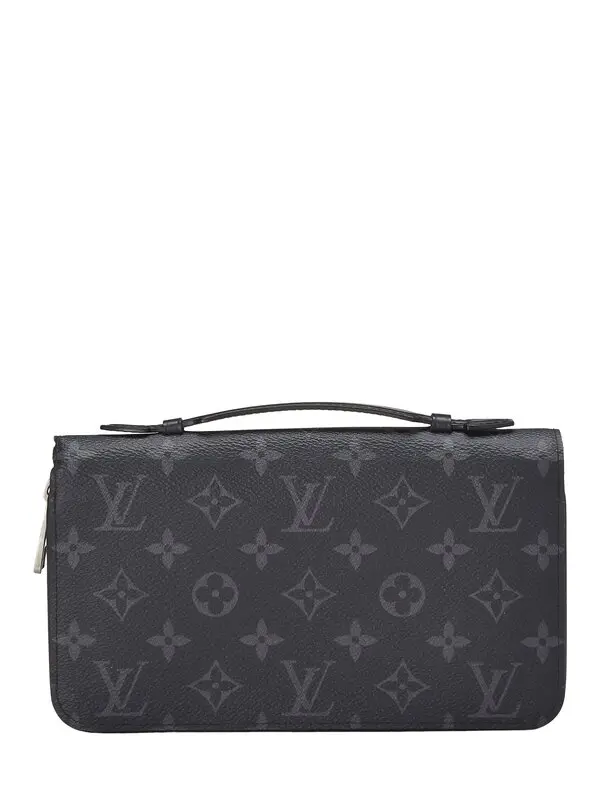 LOUIS VUITTON Monogram Eclipse Zippy Xl Wallet - Black