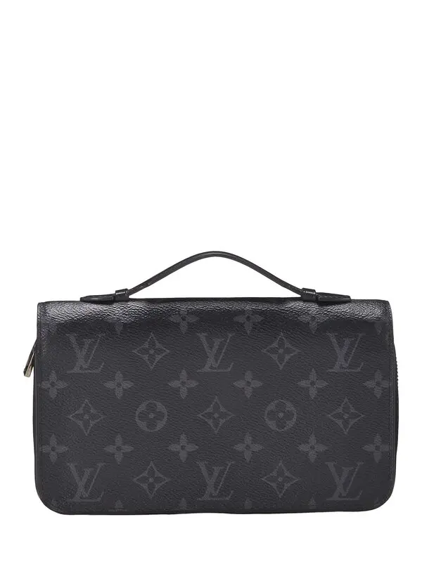 LOUIS VUITTON Monogram Eclipse Zippy Xl Wallet - Black