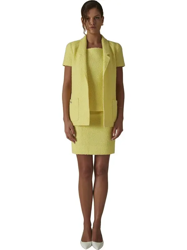 Chanel Wool Blend Three-piece Skirt Set - Yellow
