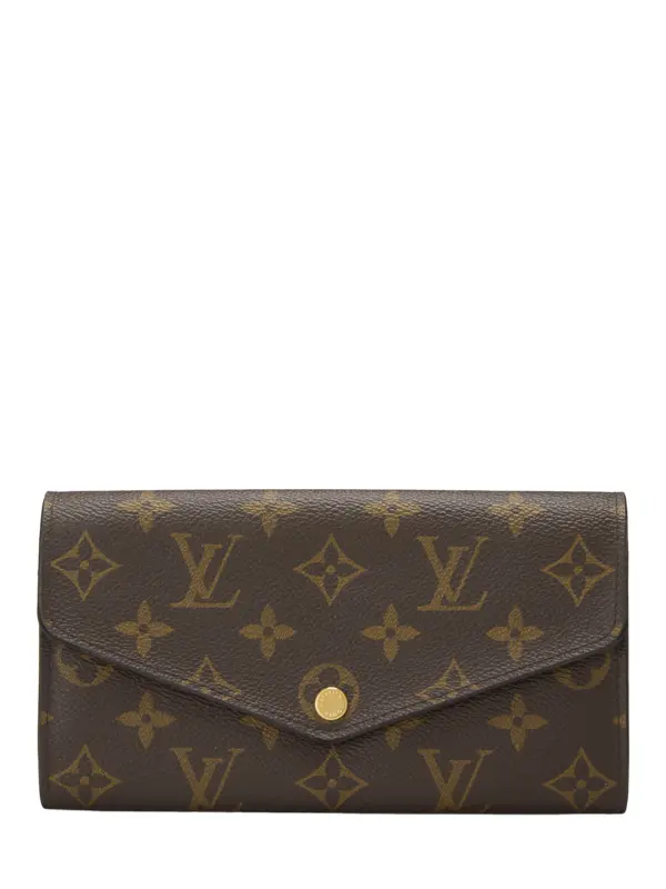 LOUIS VUITTON Monogram Canvas Sarah Wallet - Brown