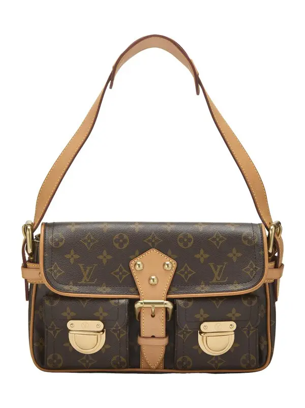 LOUIS VUITTON Hudson Monogram Canvas Shoulder Bag - Brown