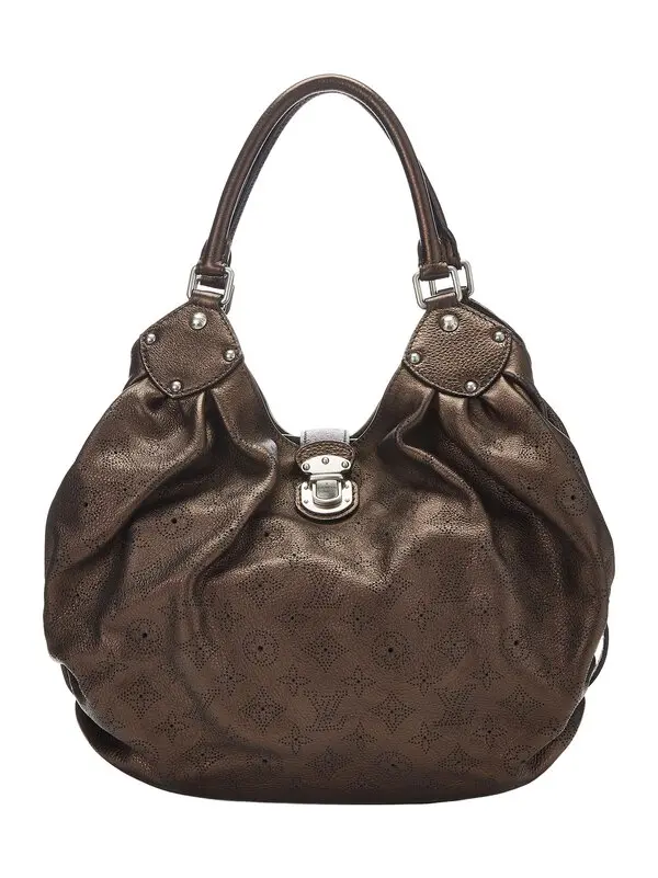 LOUIS VUITTON Monogram Mahina Large Tote - Brown